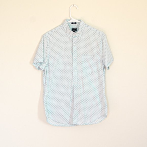 J Crew Factory Shirts J Crew Man Blue Buttondown Short Sleeve